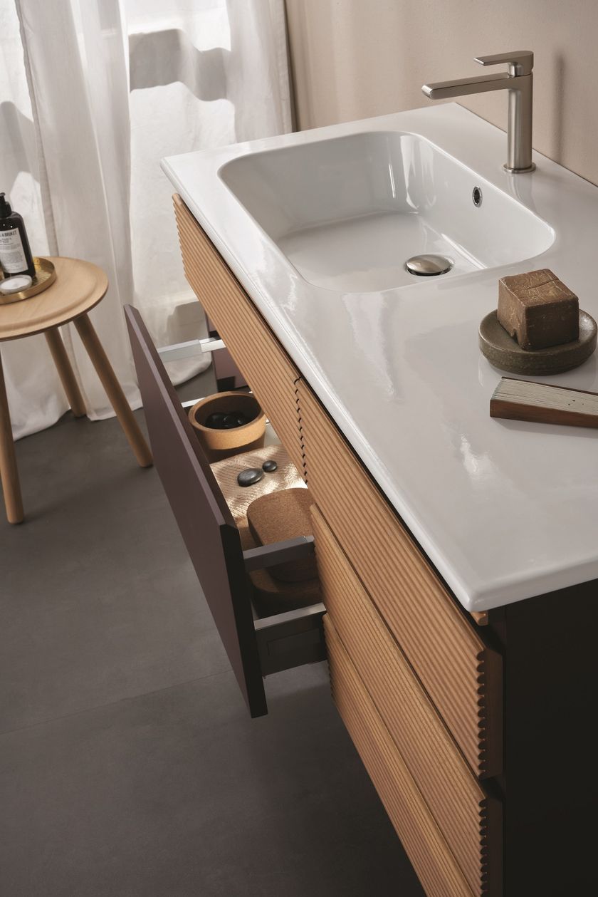 ROOF | Wall-mounted vanity unit By Gaia Mobili