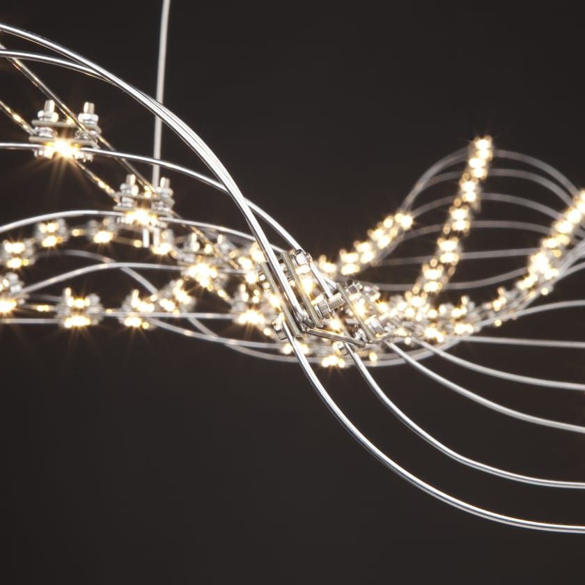 LED metal pendant lamp ROSETTA By Quasar