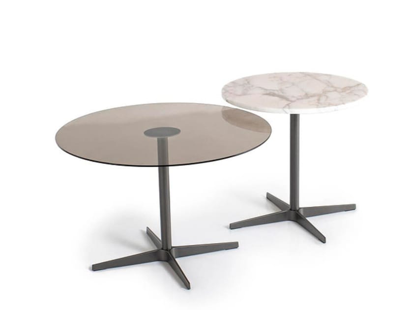 Round coffee table with 4-star base BASIC | Round coffee table Basic ...