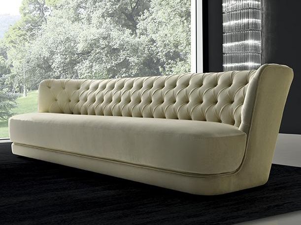 Tufted fabric sofa with removable cover ROYALE | Tufted sofa Royale ...