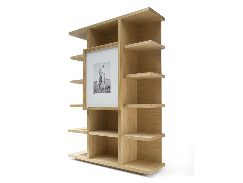 Libreria in legno listellare impiallacciato SAKARI - Riva 1920 ...