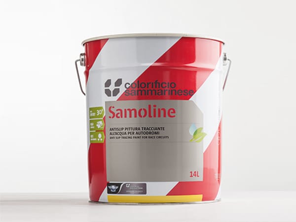 Road marking paint SAMOLINE ANTISLIP By Colorificio Sammarinese