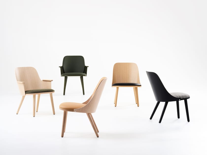 SANDER LOUNGE Chair with armrests By Karl Andersson | design Roger Persson