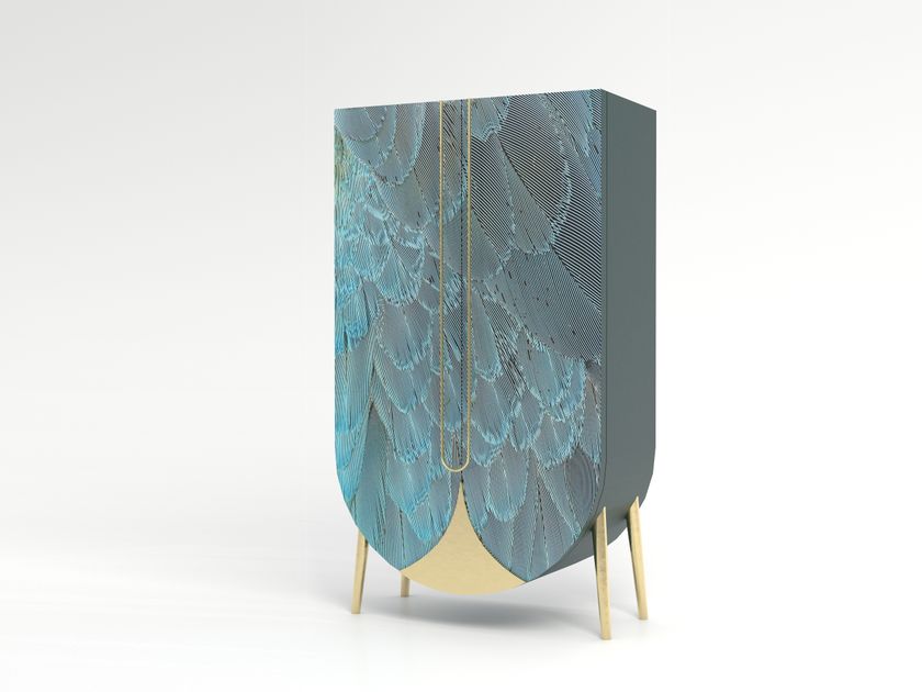 SAQRIS | Glass highboard By Green Apple