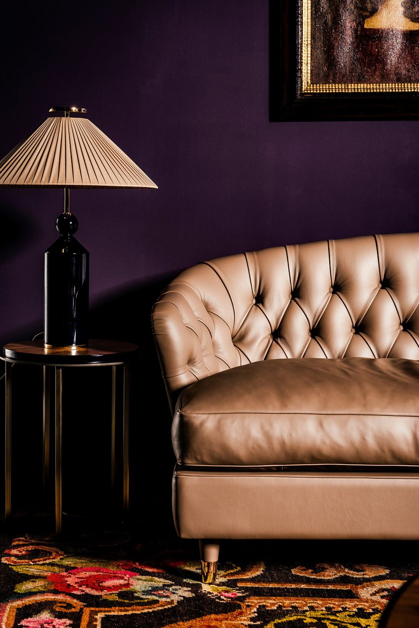 SAVOI | Leather sofa Savoi Collection By Black Tie design Pier Luigi ...