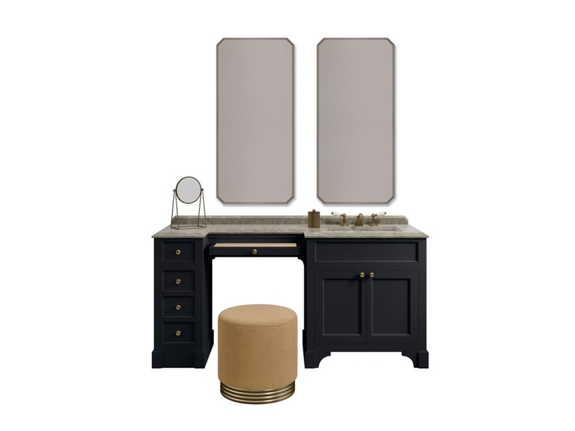 SEASON VANITY Wooden dressing table / vanity unit with marble top By ...