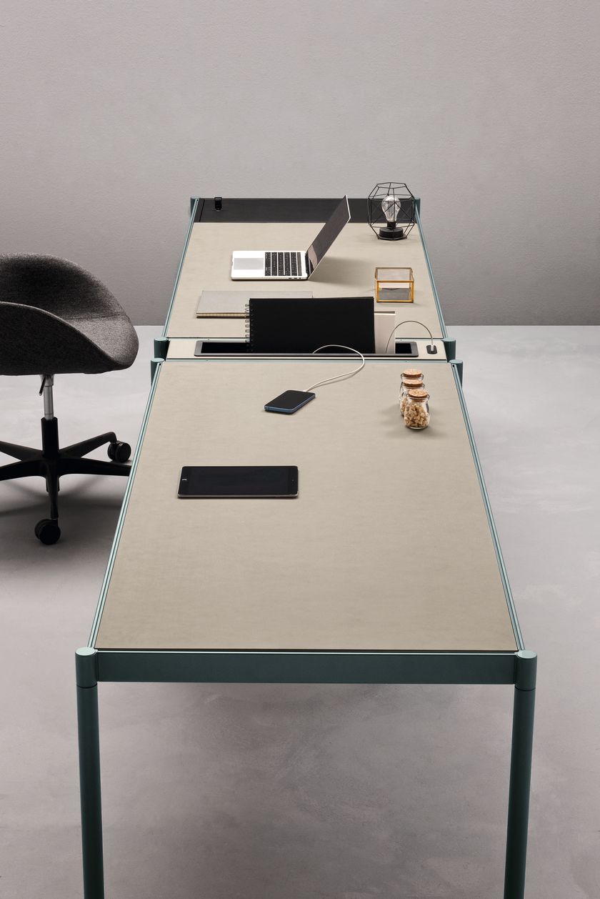 FLUIDO Sectional aluminium office desk By Martex | design Daniele Del ...