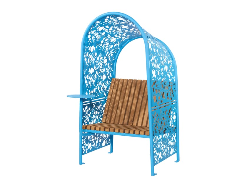 Steel outdoor chair SHADE BLUE By Punto Design