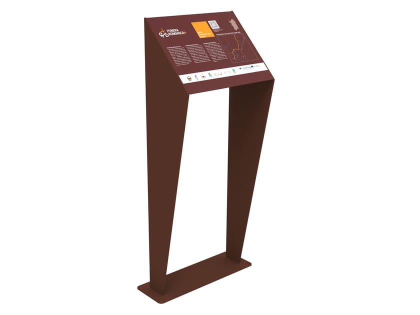 SHARP Galvanized steel information stand By Lazzari | design Marco ...