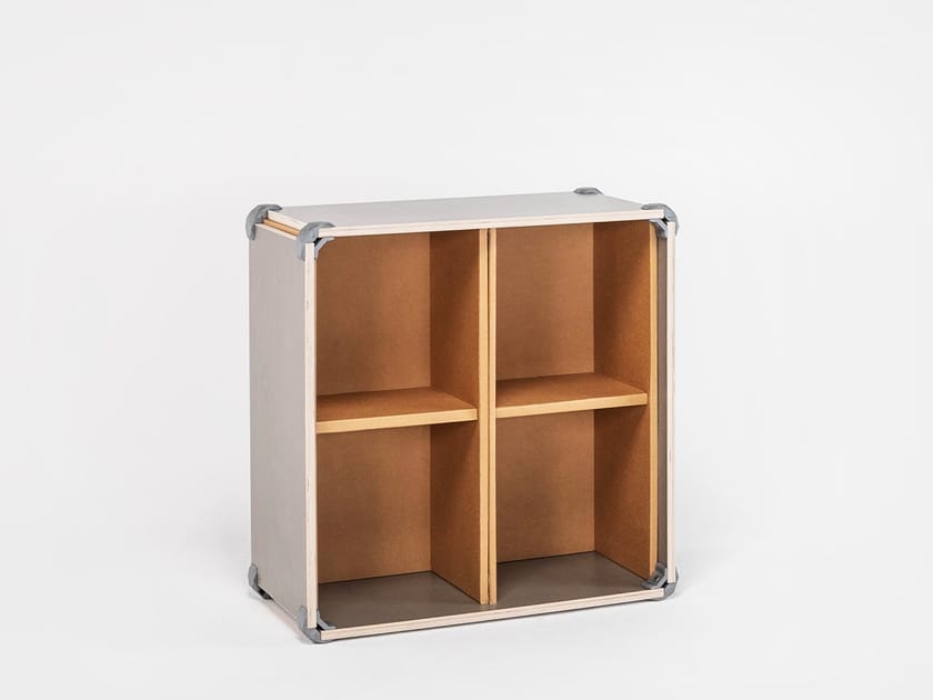 Open freestanding birch bookcase SHELF 04 Organizer Collection By PlayWood