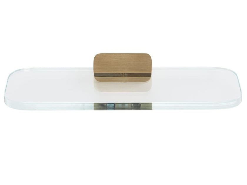 SHIFT GOLD | Wall-mounted soap dish Shift Collection By Geesa