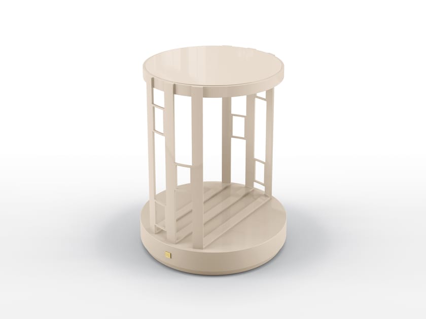 STAN Multi-layer wood side table By BRUNO ZAMPA