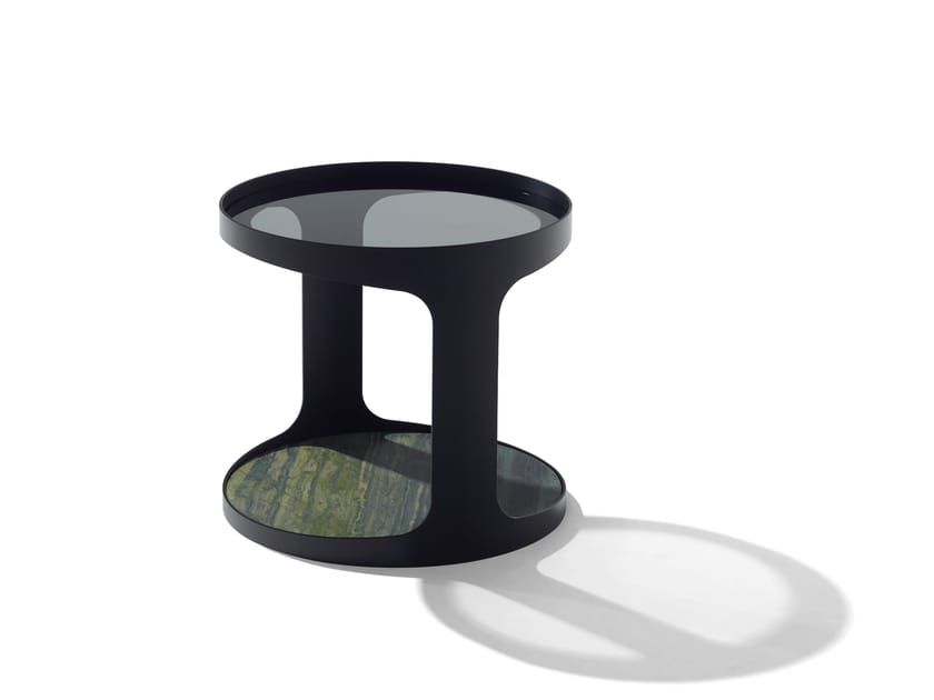 COLIN Round metal side table By Draenert | design Stephan Veit