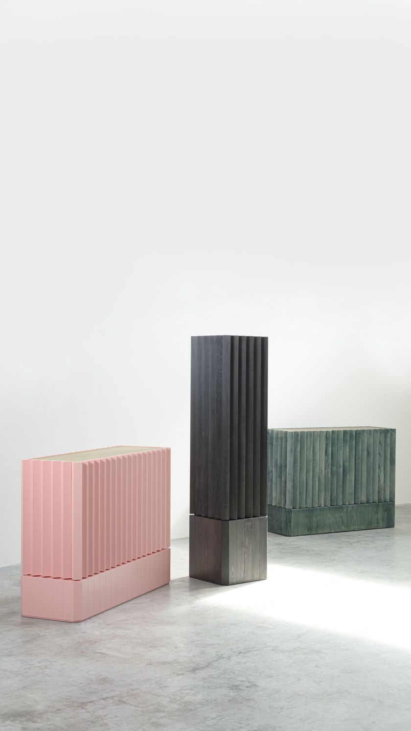 BASALTO Solid wood sideboard with doors By Medulum | design Accardi ...