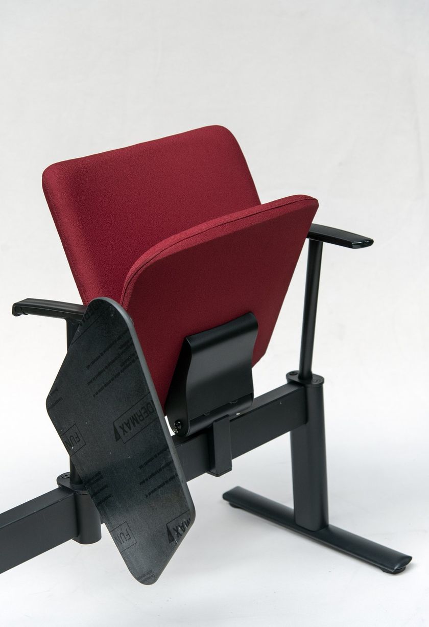 SIGMA A171 | Beam seating with writing tablet Fabric beam seating with ...