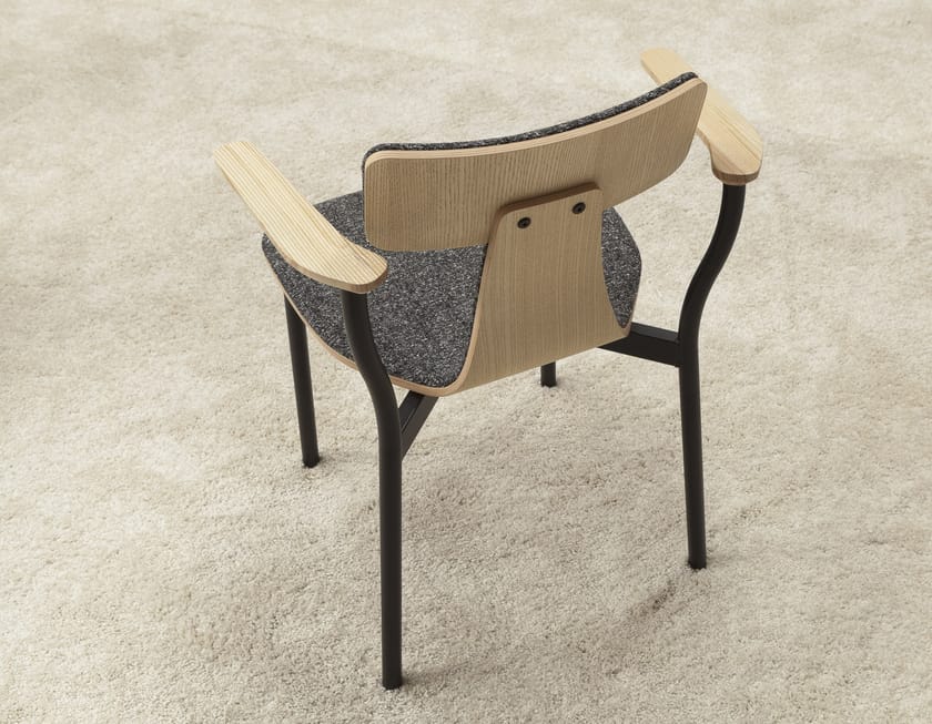 SILLA40 | Chair with armrests By Sancal design Nadadora