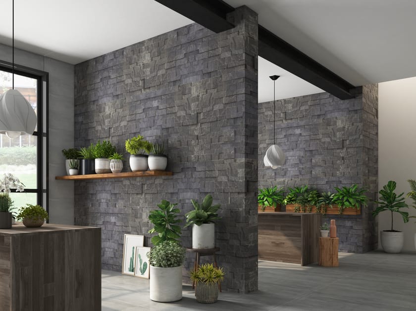 Natural stone 3D Wall Cladding SILVER GREY NATURAL QUARTZITE MERIDIAN ...