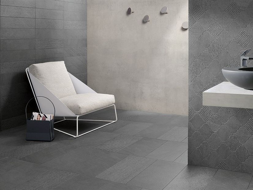 Indoor/outdoor porcelain stoneware wall/floor tiles SILVER STONE SILVER ...