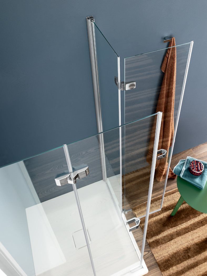 Box doccia in vetro con porta a soffietto SIM - 1 Collezione Sim By INDA®