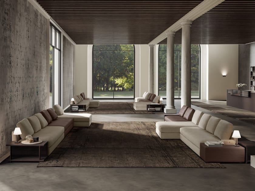 SIMON SLIM | Sofá con chaise-longue Colección Simon By JESSE