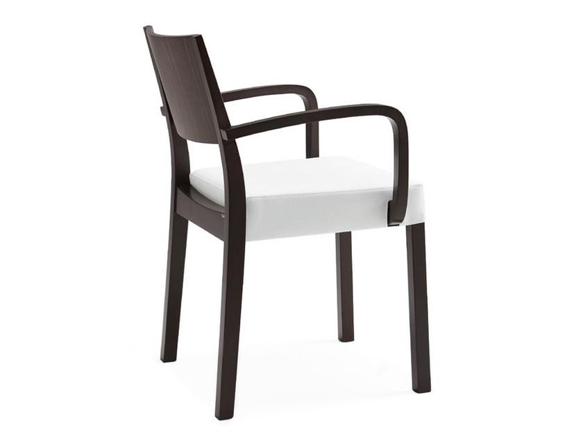 Upholstered stackable chair with armrests SINTESI 01521 Sintesi ...