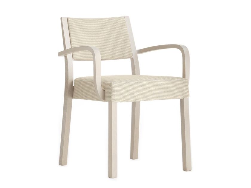 Upholstered stackable chair with armrests SINTESI 01521 Sintesi ...
