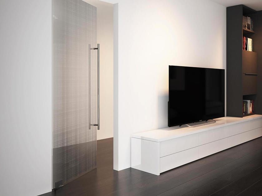 Porta a battente in vetro SINTHESY SLIVER V4/MF Collezione Sinthesy By FOA