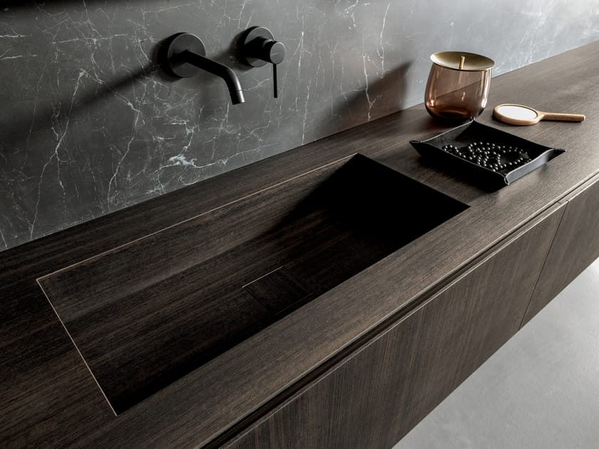 SKILL | Laminate bathroom furniture set Skill Collection By MODULNOVA