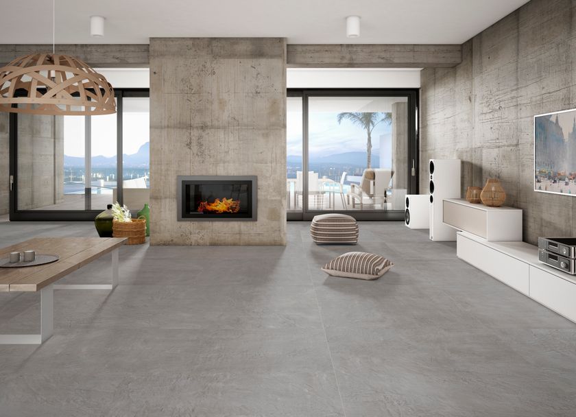 Wall/floor tiles with concrete effect SLABS - EQUINOX | Wall/floor ...