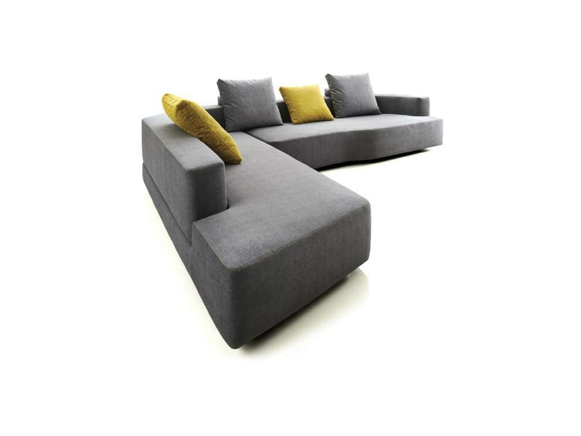 Corner modular fabric sofa SLIDE By Papadatos
