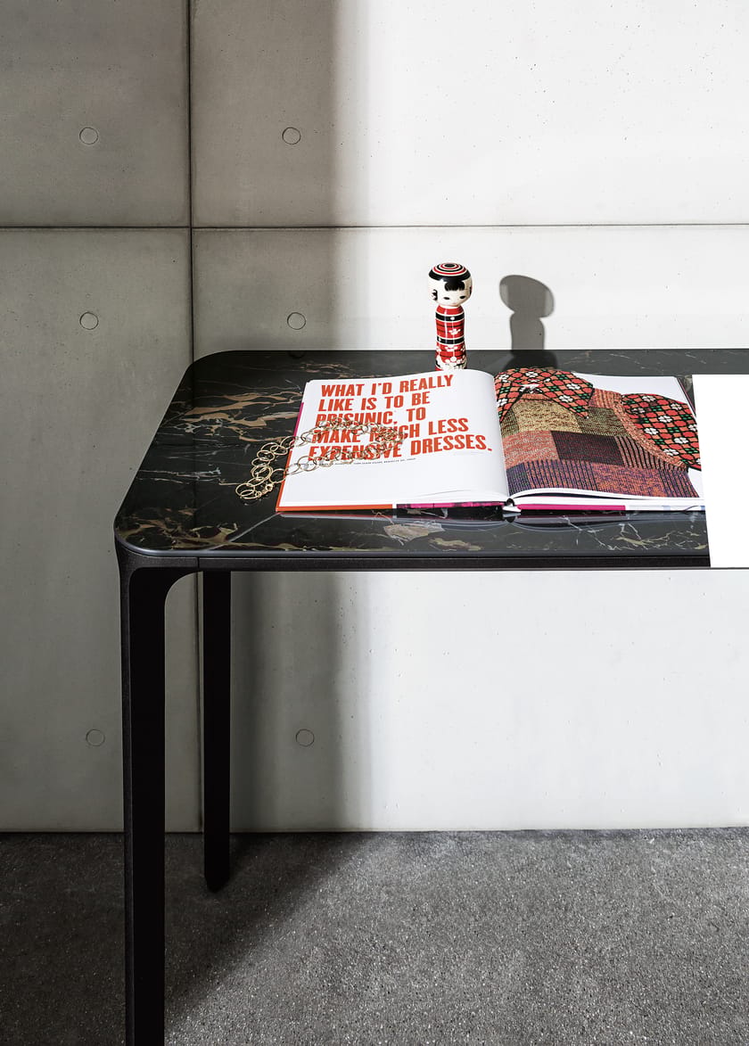 SLIM 4 LEGS | Ceramic console table Rectangular ceramic console table ...