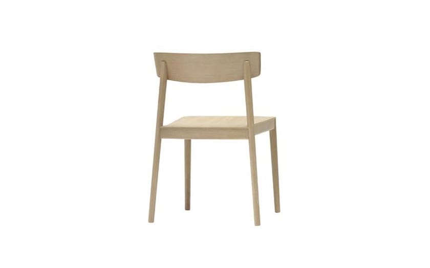 SMART SI0610 Stackable beech chair open back By Andreu World