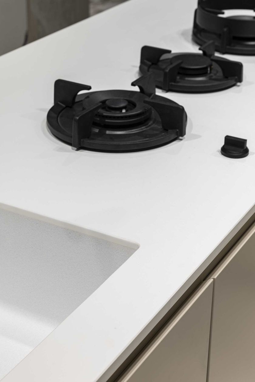 Porcelain stoneware kitchen worktop SOLID By FLORIM stone