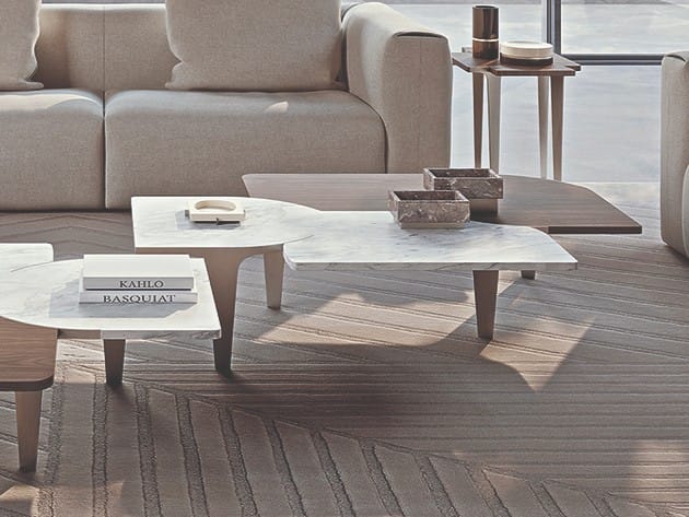 SOUL Low marble coffee table By Turri | design Giuseppe Viganò