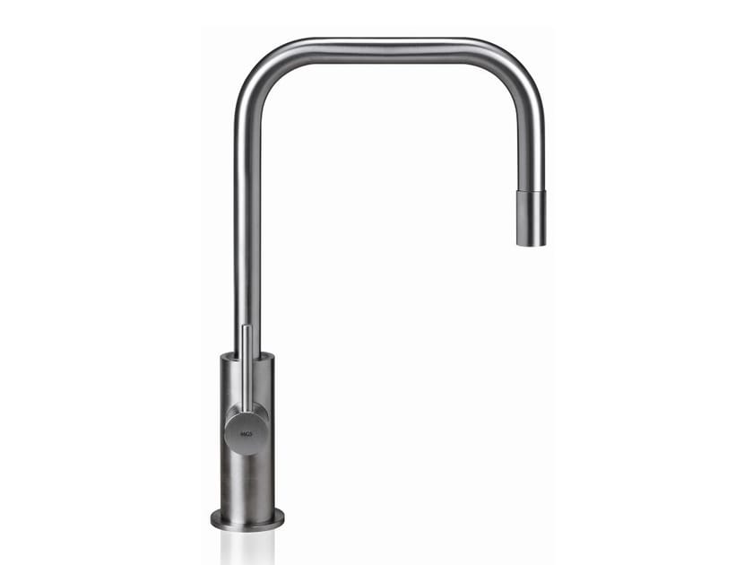 Countertop stainless steel kitchen mixer tap with pull out spray SPIN ...