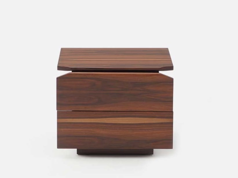 ISMARA | Comodino Comodino quadrato in legno con cassetti By Casa ...