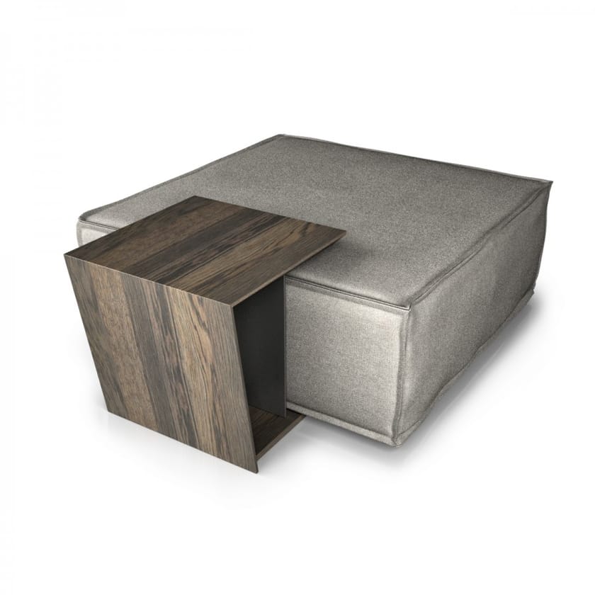 AGORÀ Mesa de centro quadrada de carvalho para sala de estar By Huppé ...