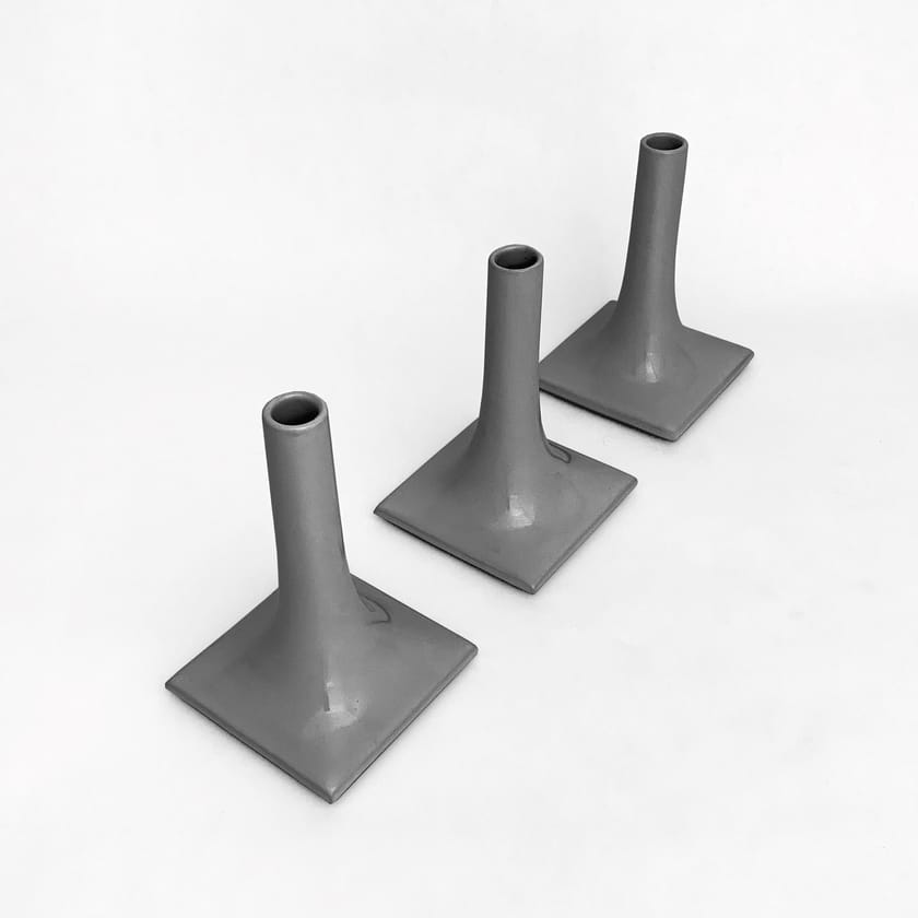 Set di 3 vasi modulari in gres ceramico STACKS | Set di vasi modulari ...