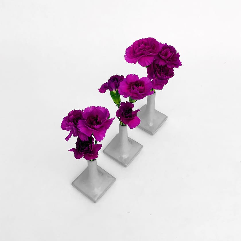 Set di 3 vasi modulari in gres ceramico STACKS | Set di vasi in gres ...