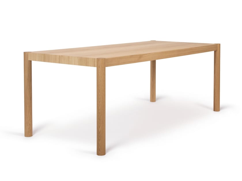 Rectangular oak dining table STICKS By banne design Lex Pott