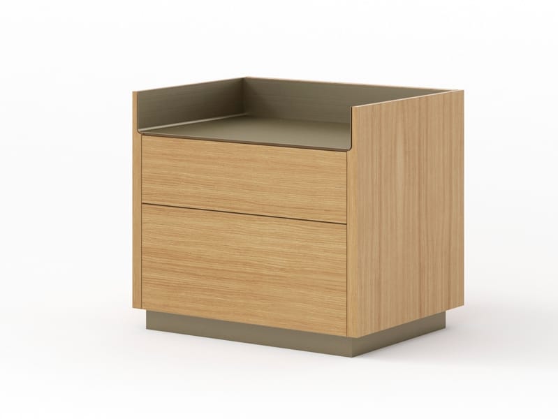 STOCKHOLM Square wooden bedside table By Punt | design Mario Ruiz