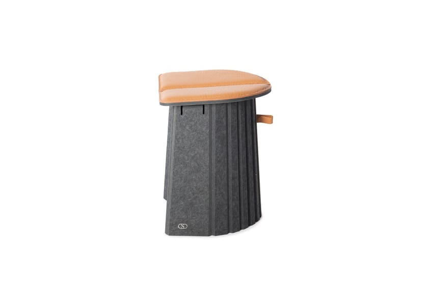 DS-5010 AGILITY Folding upholstered felt stool By de Sede | design ...