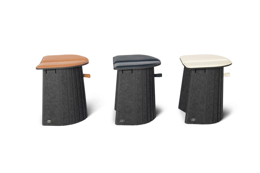 DS-5010 AGILITY Folding upholstered felt stool By de Sede | design ...