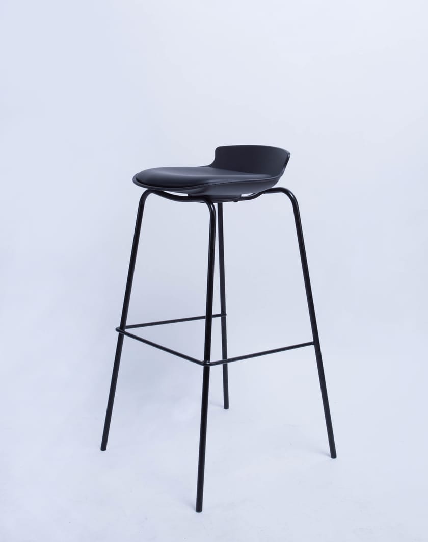 DASH High polypropylene stool and steel base By grado design | design ...