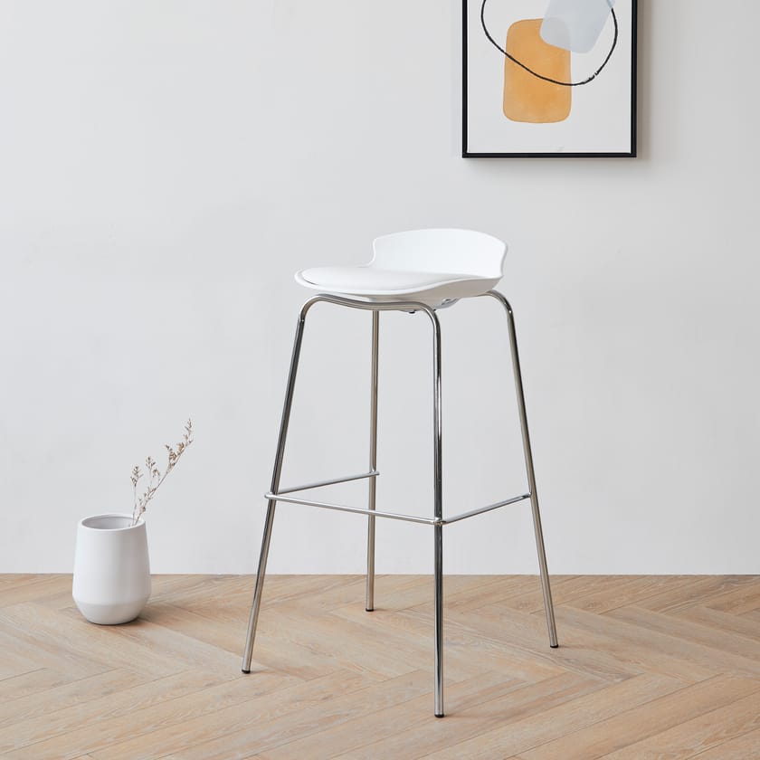 DASH High polypropylene stool and steel base By grado design | design ...