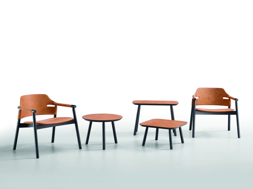 Poltrona in cuoio con braccioli SUITE ATT Collezione Suite By Midj ...