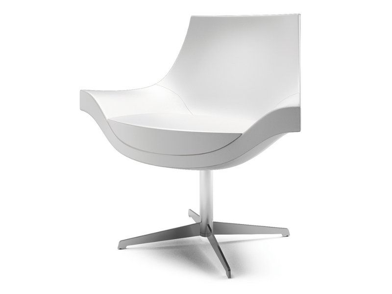 SUMI Swivel fabric easy chair with 4-spoke base By Cizeta | design ...
