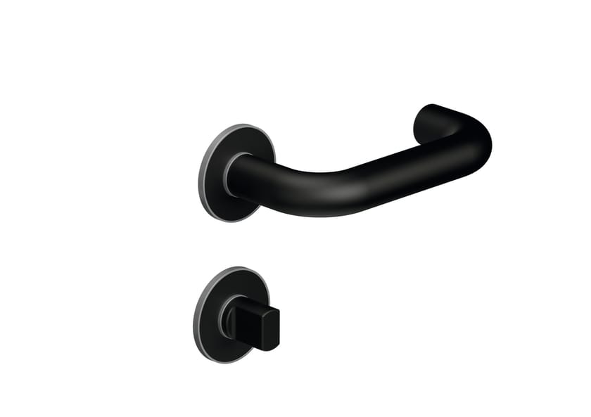 SYSTEM 111 MATT | Door handle on rose System 111 matt Collection By HEWI