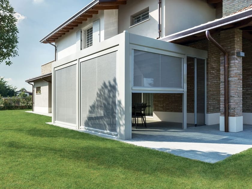 Sliding vertical aluminium insect screen T.2T FREE NET By Fanani