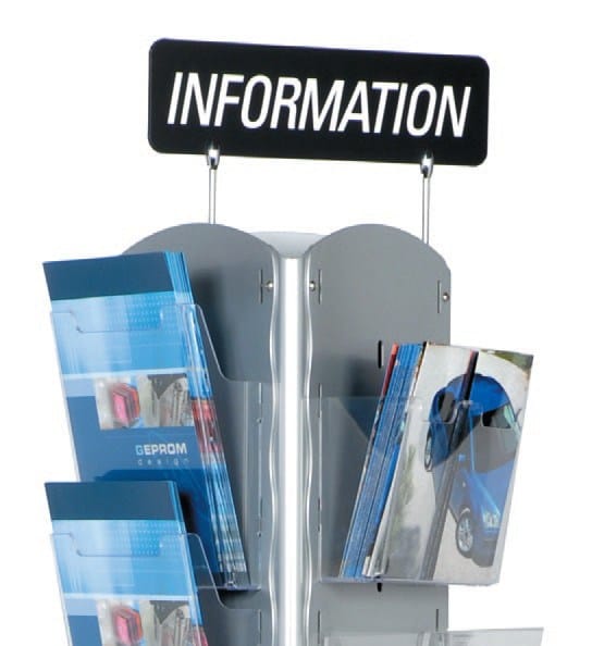 Three-sided display stand T-TOWER By GEPROM design